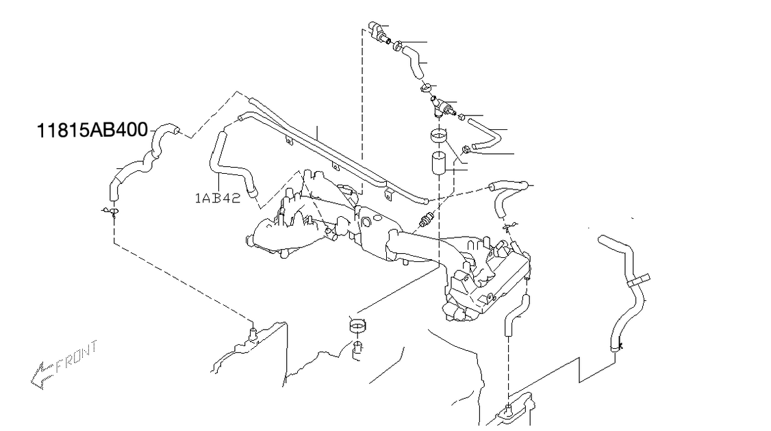 Genuine Subaru PCV Hose #11815AB400 – Boxer Performance Parts